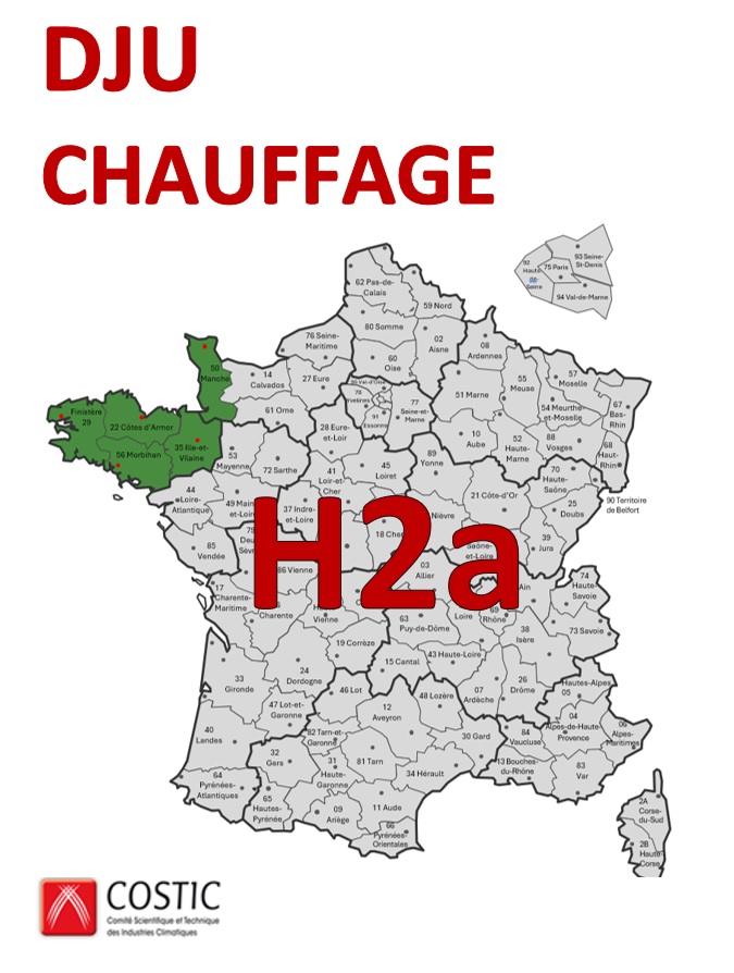 Degrés-Jours-Unifiés 2025-2026 - Zone climatique H2a | COSTIC